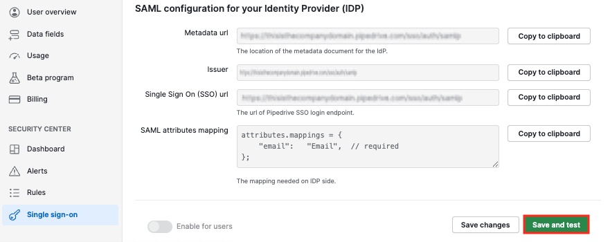 Using Pipedrive single sign-on with Microsoft Entra ID - Knowledge Base | Pipedrive